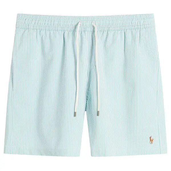 Polo Ralph Lauren Stripe Traveler Trunks - Key West Green Stripe