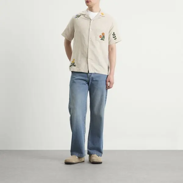Portuguese Flannel Spring Embroidery Vacation Shirt