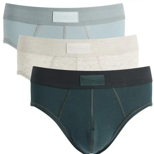 SKIMS Cotton Brief 3-pack - Verdant Multi