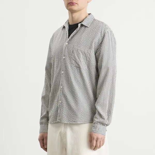 You Must Create Seersucker Stripe Curtis Shirt - Multi