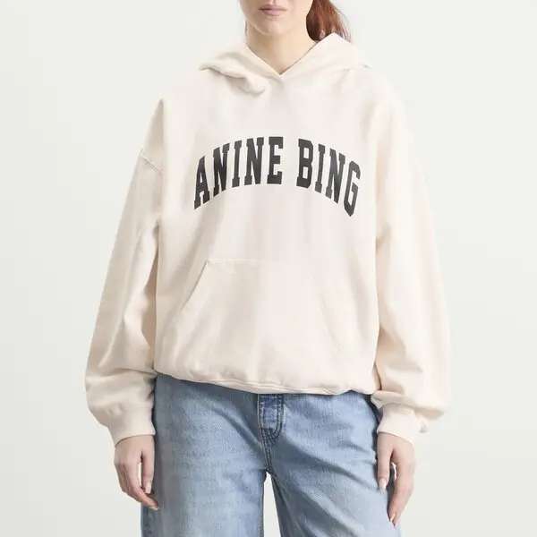 ANINE BING Harvey Relaxed Fit Sweatshirt - Pink