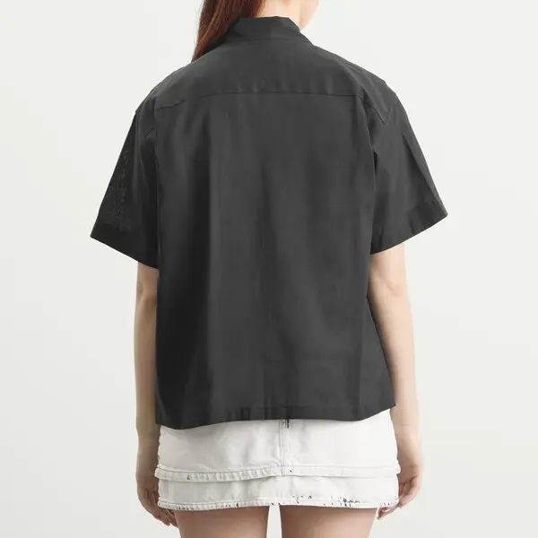 Toga Plain Weave Metal Short Sleeve Shirt