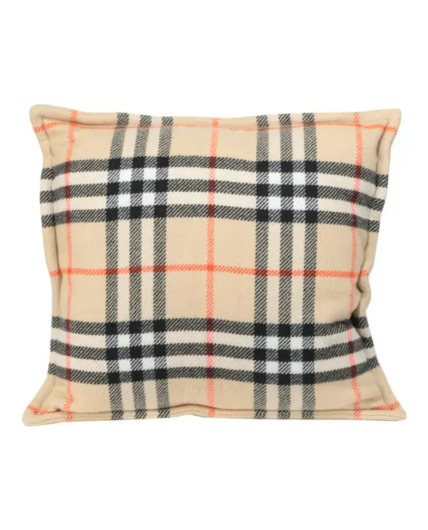 Burberry Large Vintage Check Throw Pillow - Sand