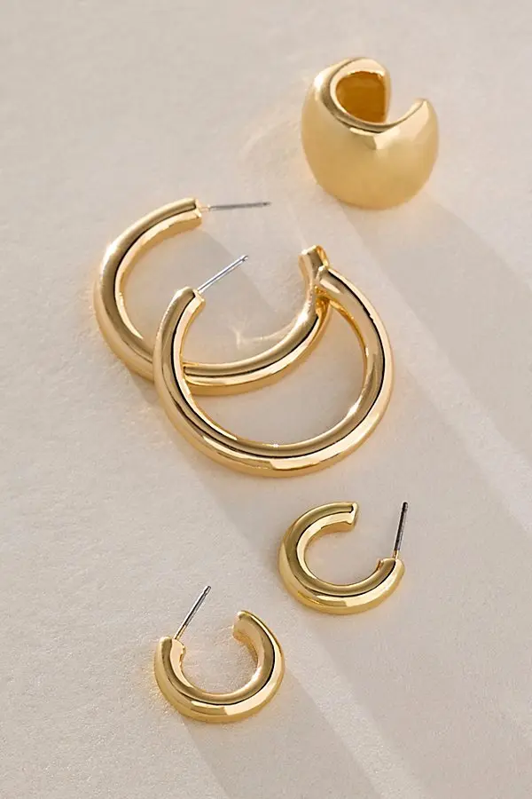 Free People Heather Ear Cuff Set - Gold