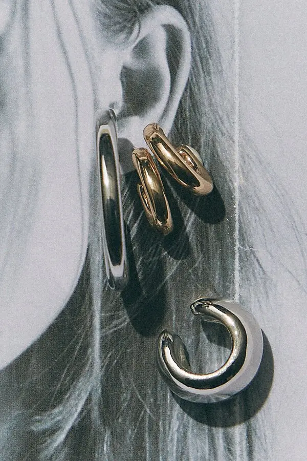 Free People Heather Ear Cuff Set - Mixed Metal