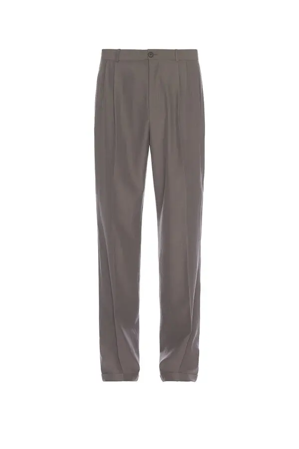 THE ROW Pleated Twill Trousers