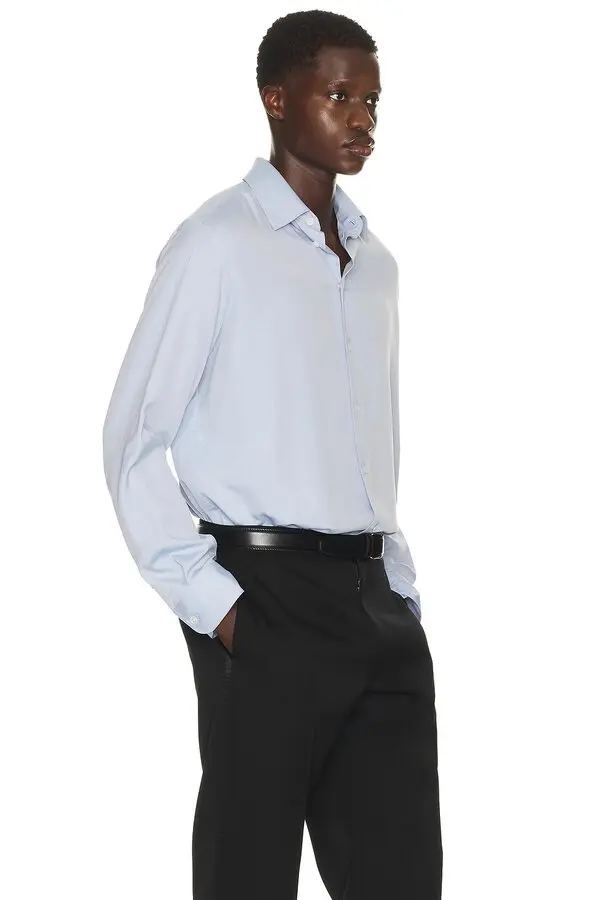 THE ROW Paxon Shirt - Light Sky Blue