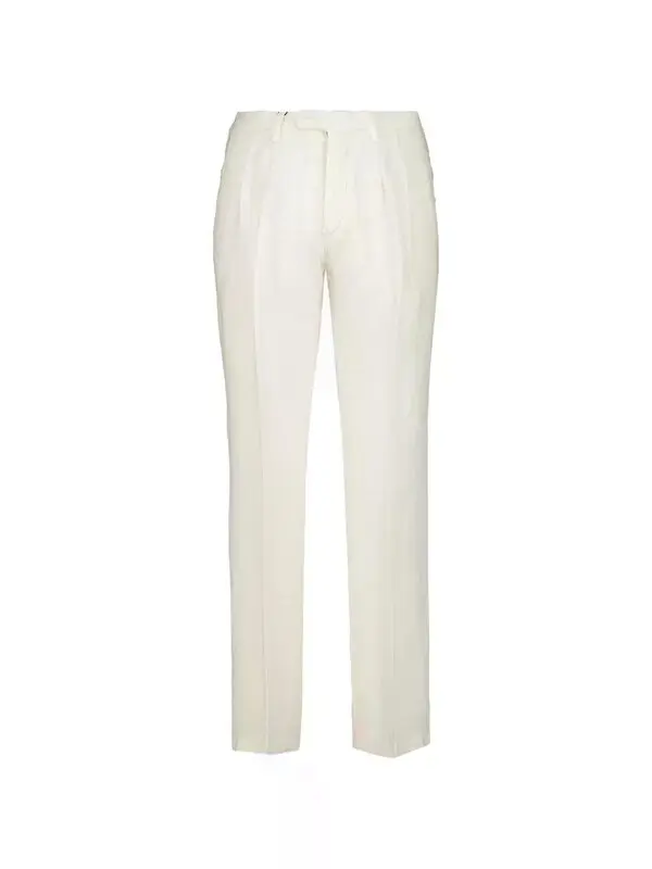 Boglioli Linen Straight Trousers