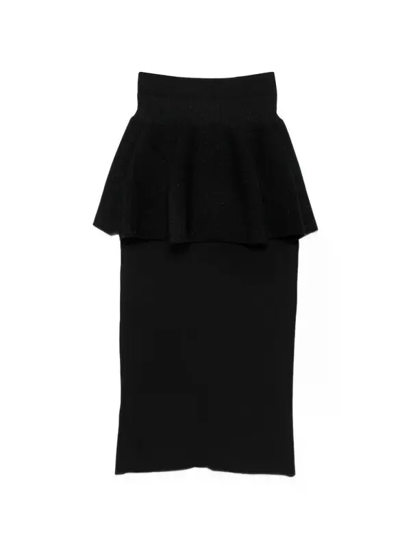 CFCL Pottery Glitter Layered Skirt - Black