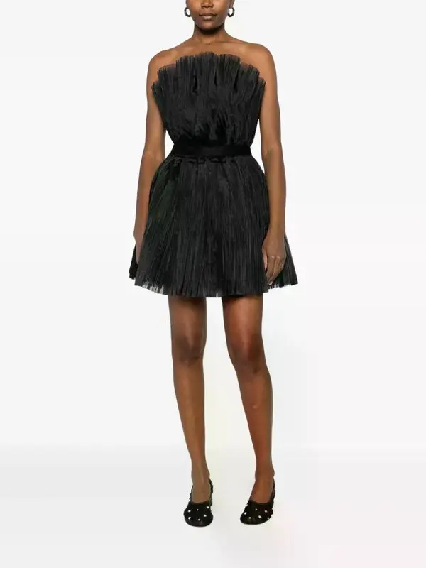 Maje Pleated Mini Dress