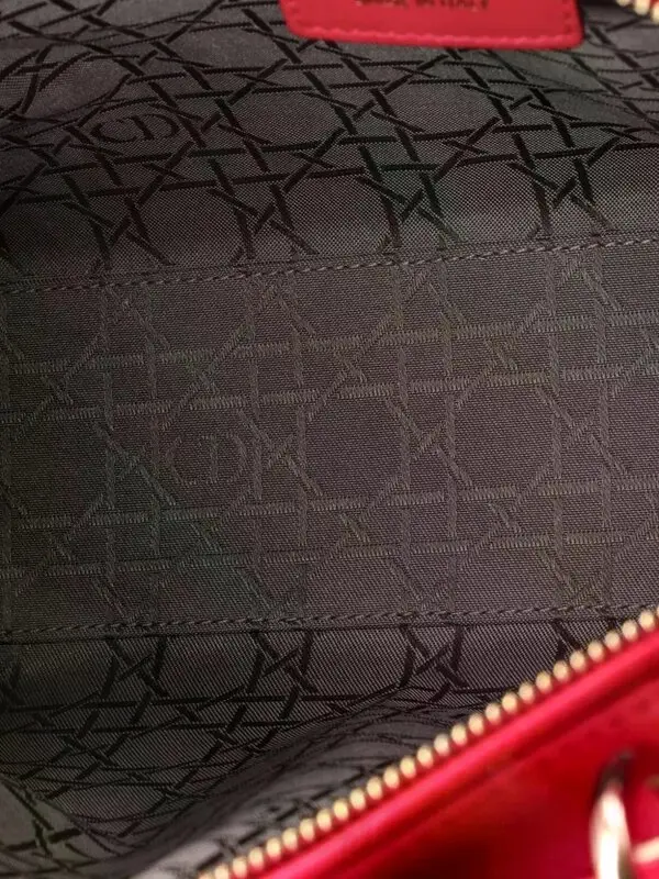 Dior Lady Large Tote Bag Cannage Quilt Lambskin