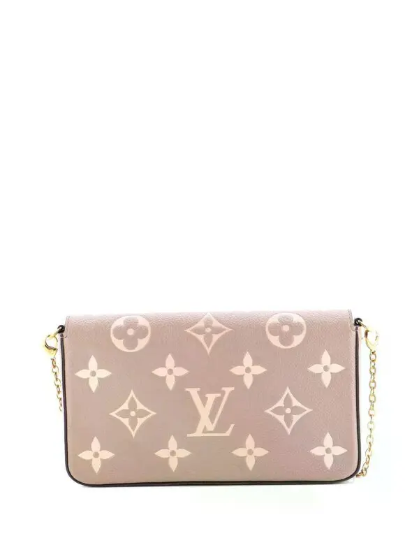 LOUIS VUITTON Felicie Pochette Bicolor Monogram Empreinte Giant - Neutrals