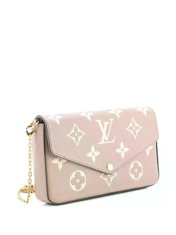 LOUIS VUITTON Felicie Pochette Bicolor Monogram Empreinte Giant - Neutrals
