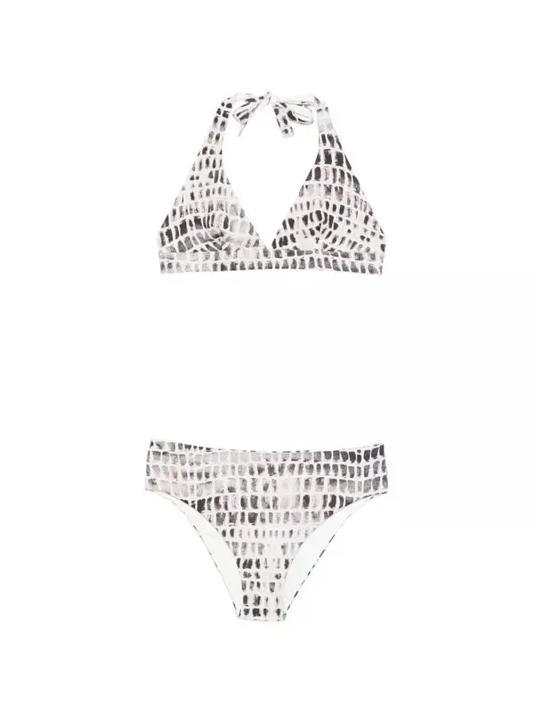 FISICO V-neck Printed Bikini