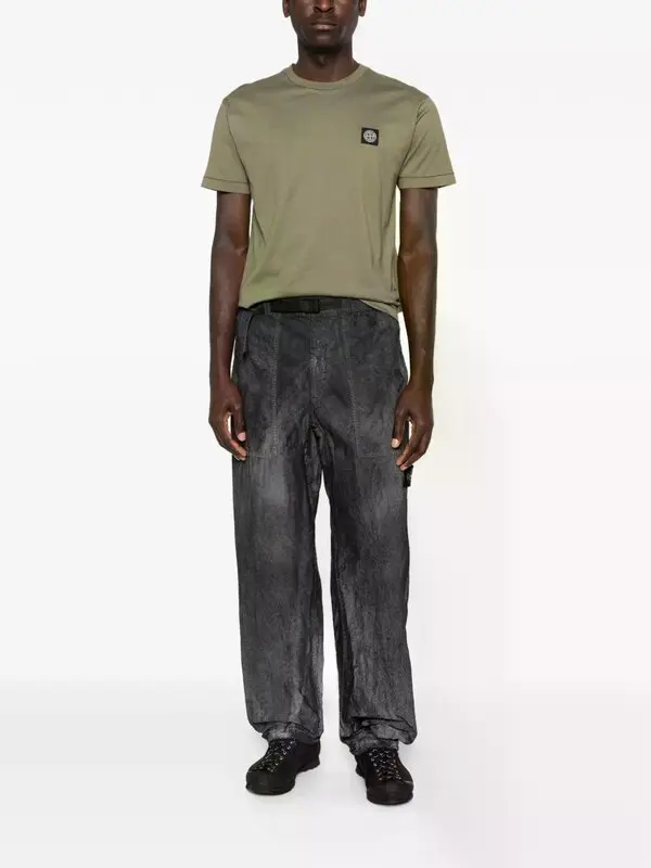 Stone Island Compass Logo-patch T-shirt - Green