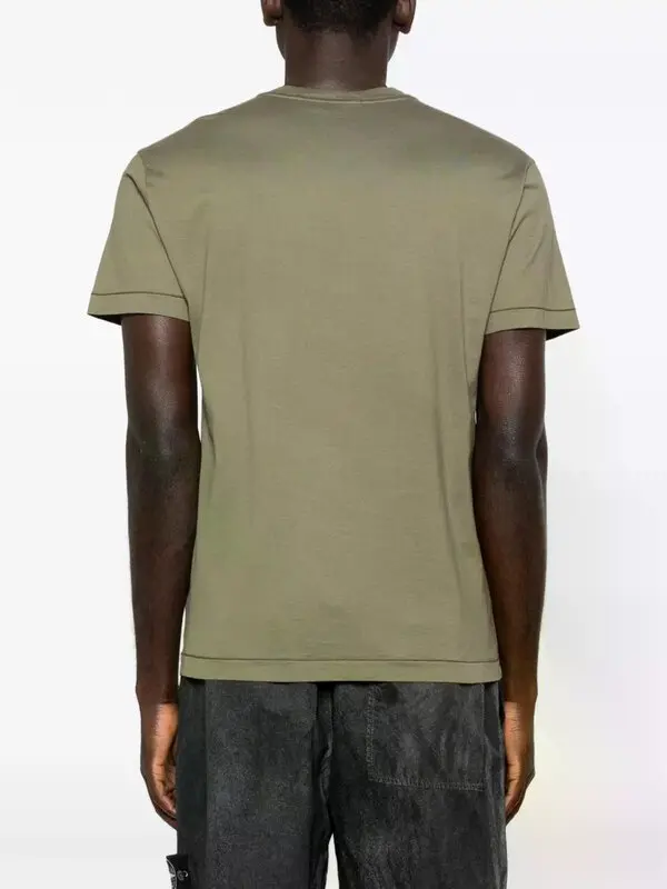 Stone Island Compass Logo-patch T-shirt - Green