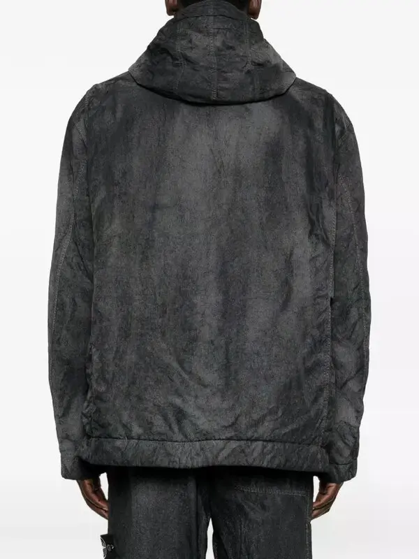 Stone Island Reflective Hooded Zip Coat