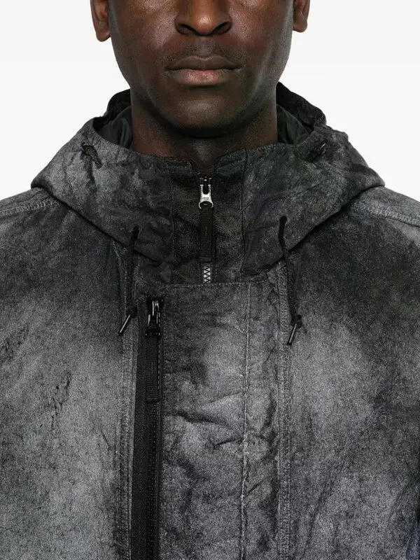 Stone Island Reflective Hooded Zip Coat