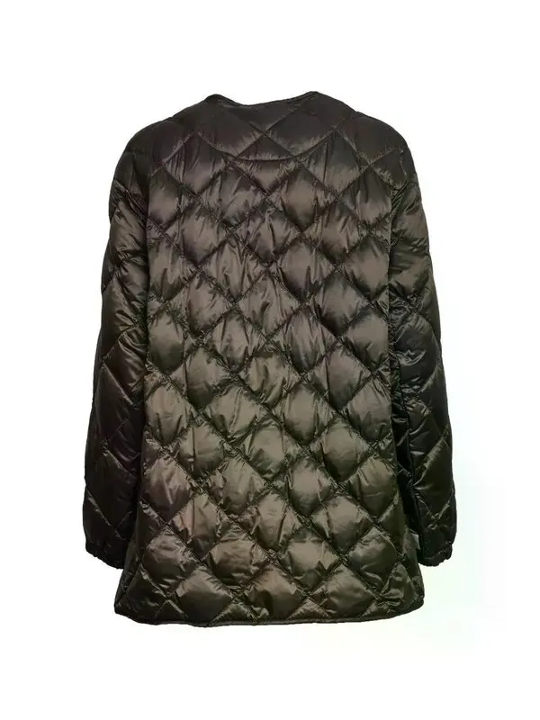 Max Mara Quilted Button Jacket - Brown