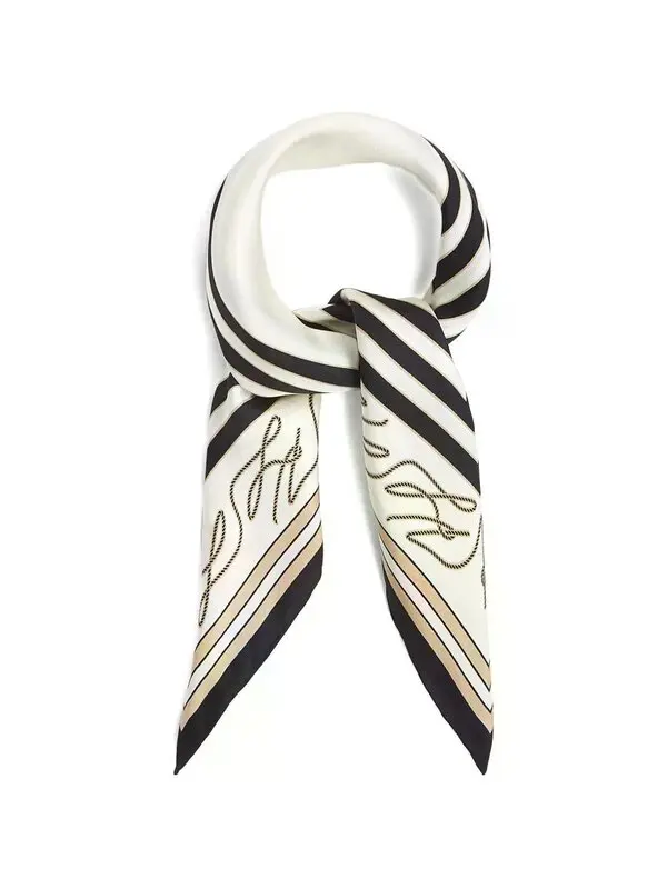 Karl Lagerfeld K/autograph Silk Scarf - Neutrals