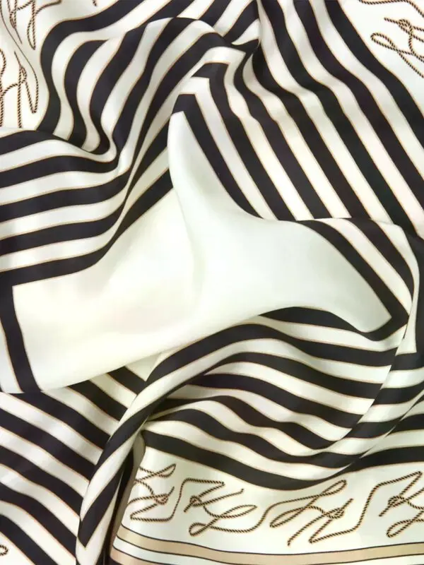 Karl Lagerfeld K/autograph Silk Scarf - Neutrals
