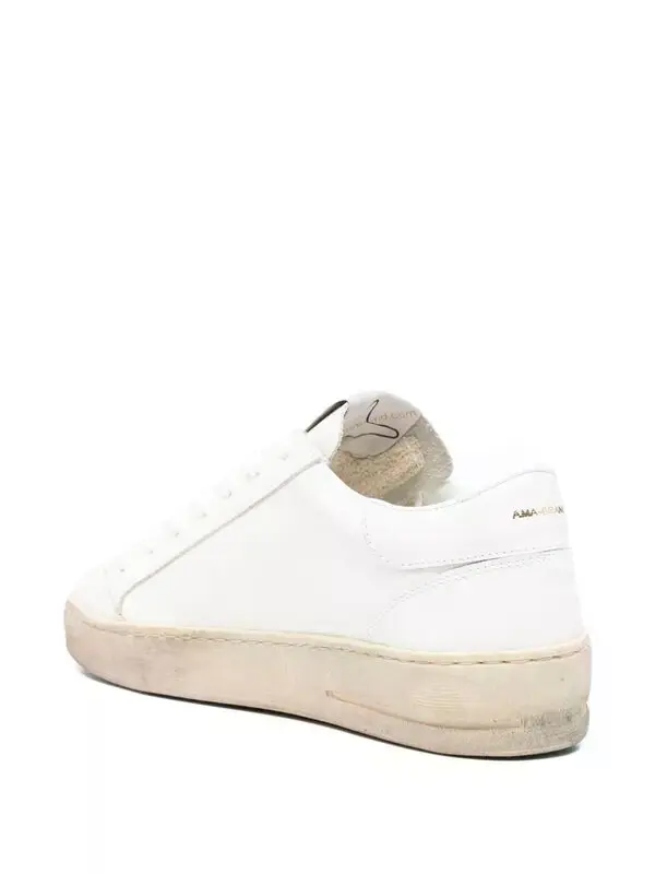 AMA-BRAND Motif Appliqué Sneakers - White
