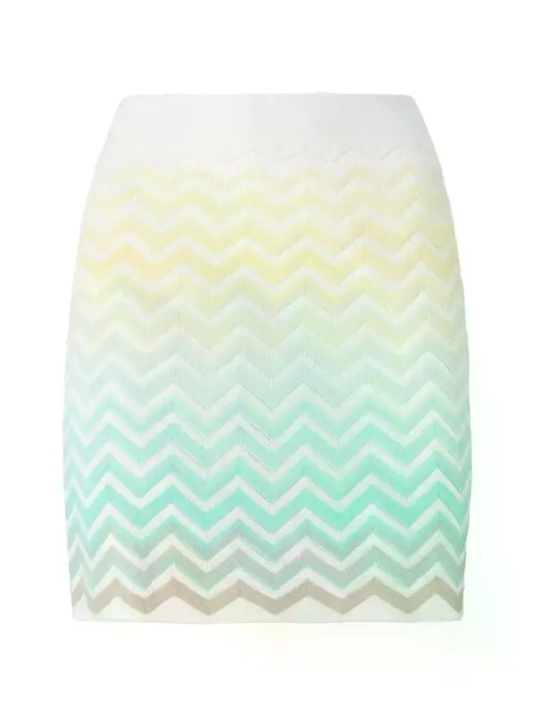 Missoni Chevron Knit Skirt - Neutrals