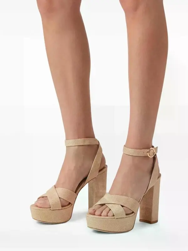 GIANVITO ROSSI Criss-cross Platform Sandals