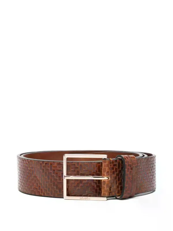Max Mara Patterned Pin-buckle Belt - Brown