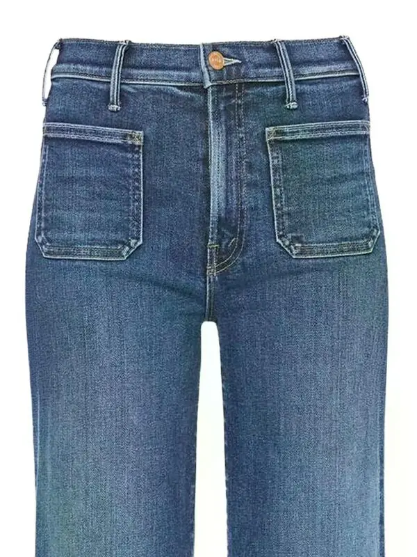 MOTHER Hustler Roller Patch-pocket Jeans - Blue