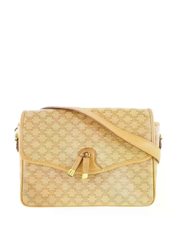 Celine 1990-2000 Macadam Coated Canvas Crossbody Bag
