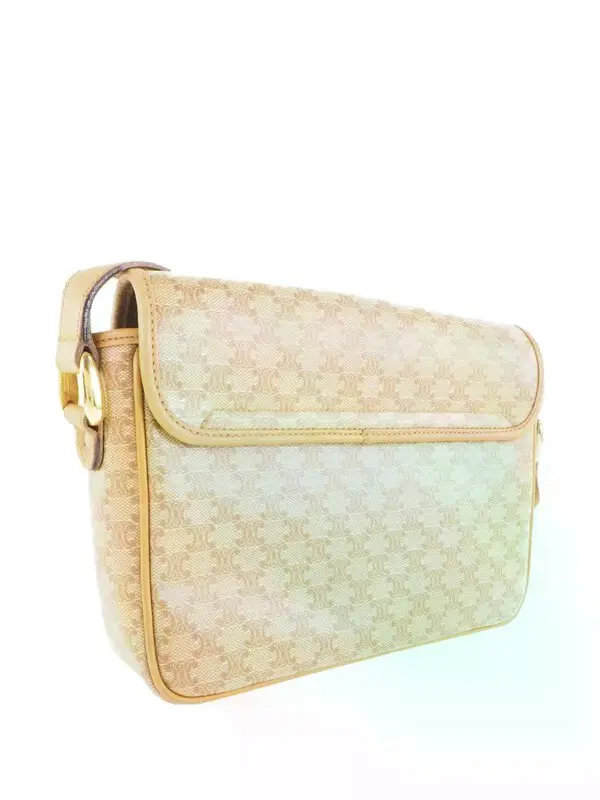 Celine 1990-2000 Macadam Coated Canvas Crossbody Bag