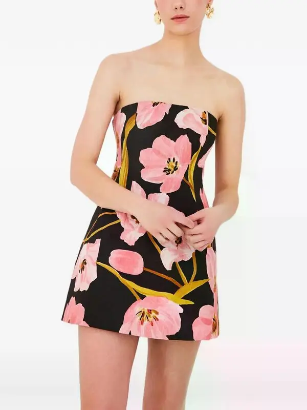 Cara Cara Ines Strapless Mini Dress - Black
