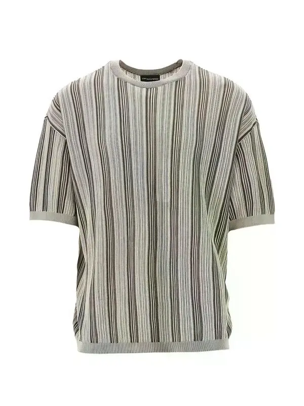 Emporio Armani Striped T-shirt - Grey
