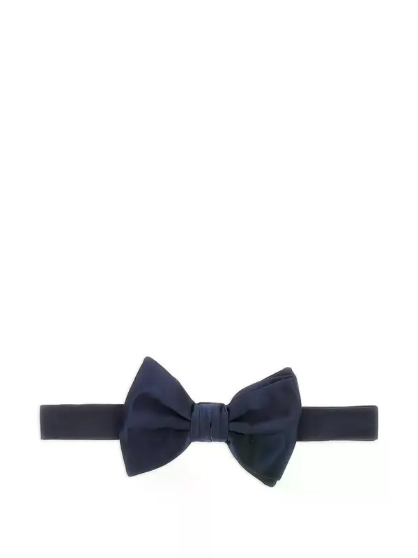 Emporio Armani Silk Bow Tie - Blue