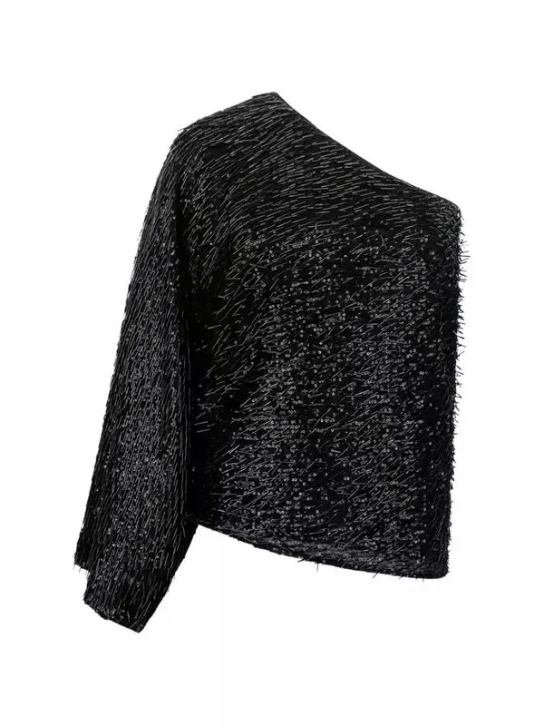 Federica Tosi One-shoulder Sequined Blouse