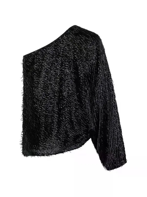 Federica Tosi One-shoulder Sequined Blouse
