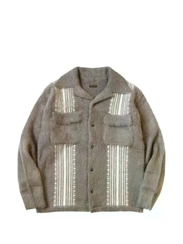 Kapital 7g Mohair Knit Board Shirt - Neutrals