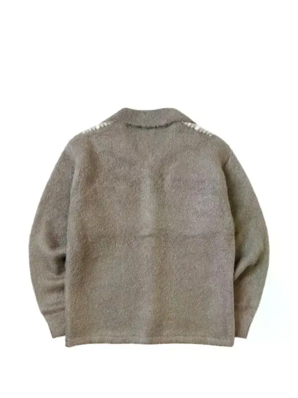 Kapital 7g Mohair Knit Board Shirt - Neutrals