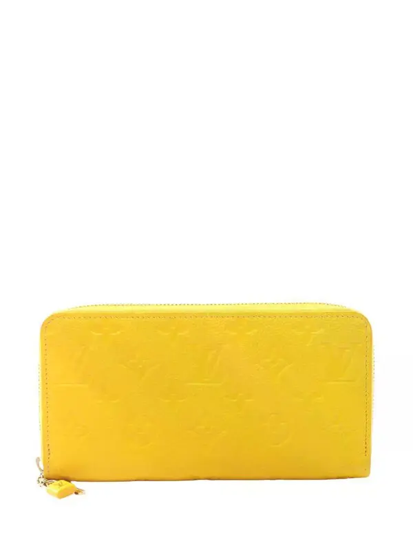 LOUIS VUITTON 2021-2026 Monogram Empreinte Zippy Long Wallets - Yellow