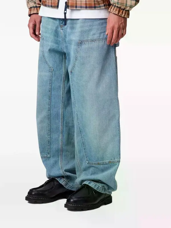 Carhartt Work In Progress Og Double Knee Denim Trousers - Blue