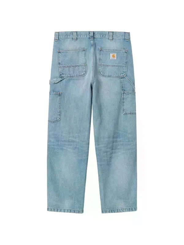Carhartt Work In Progress Og Double Knee Denim Trousers - Blue
