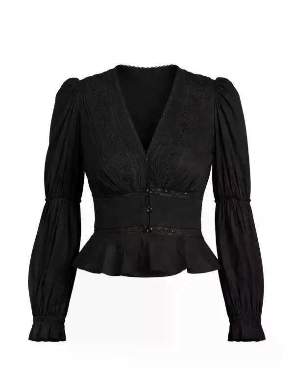 REFORMATION Meadowlark V-neck Blouse