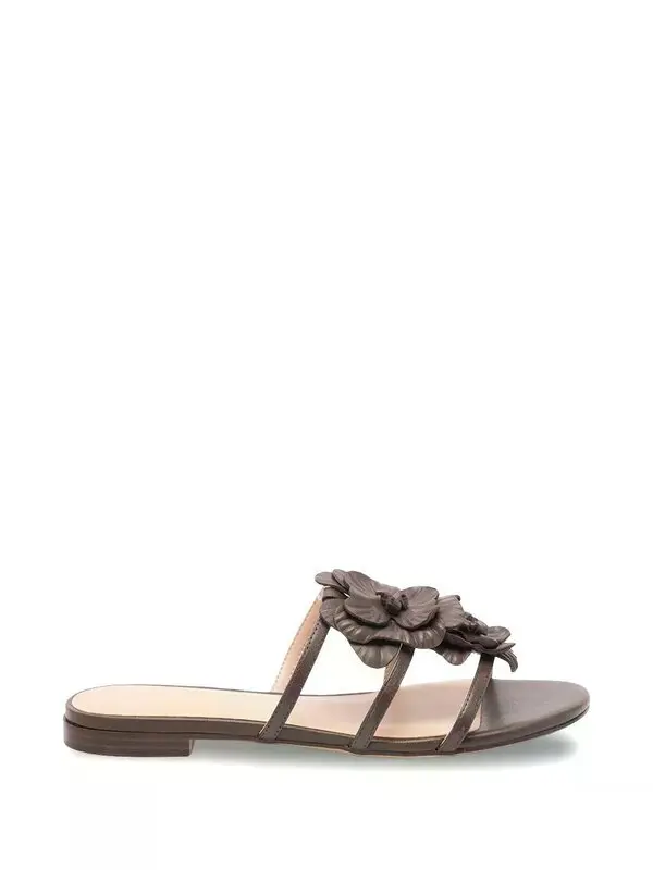TWINSET Floral-strap Flat Sandals