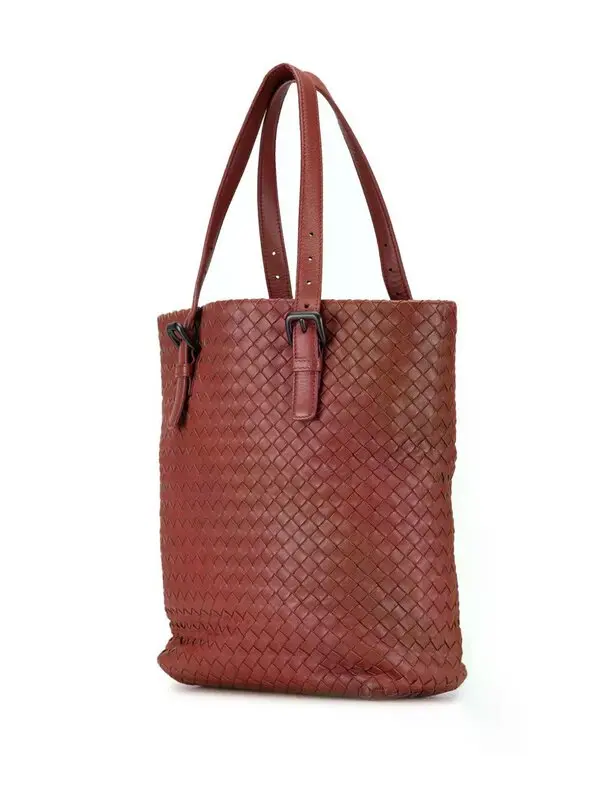 Bottega Veneta Intrecciato Tote Bag - Red