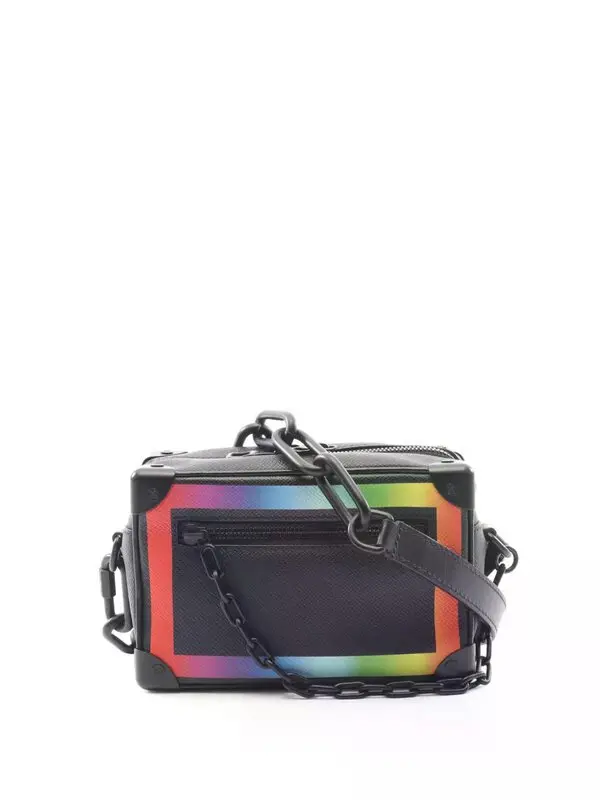 LOUIS VUITTON 2019 Taiga Rainbow Soft Trunk - Black