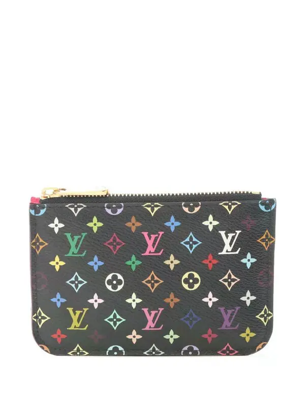 LOUIS VUITTON 2012 Monogram Multicolore Pochette Cle Coin Pouch - Black