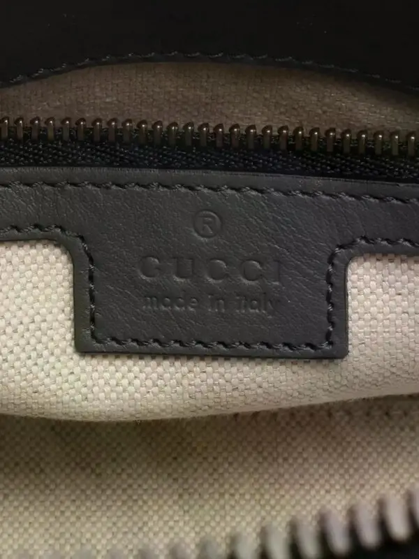Gucci Mini Gg Canvas Web Bauletto Top Handle Satchel - Black