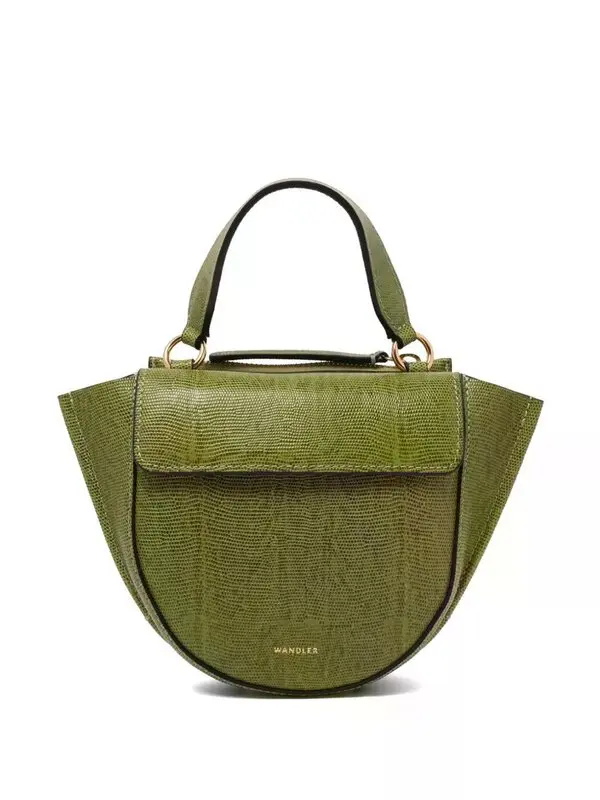 WANDLER Hortensia Lizard-effect Tote