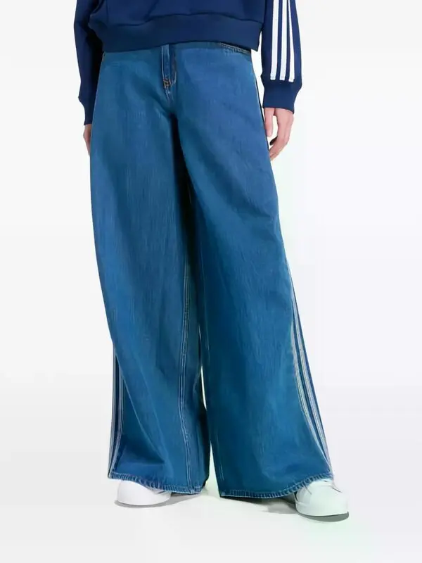 Adidas Striped Wide-leg Jeans